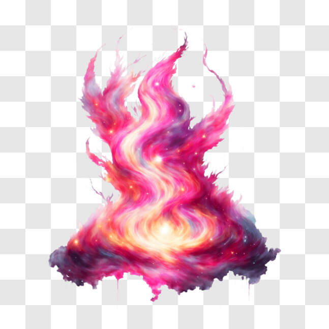 Download Pink and Purple Floating Fire with Dripping Water PNGs Online ...