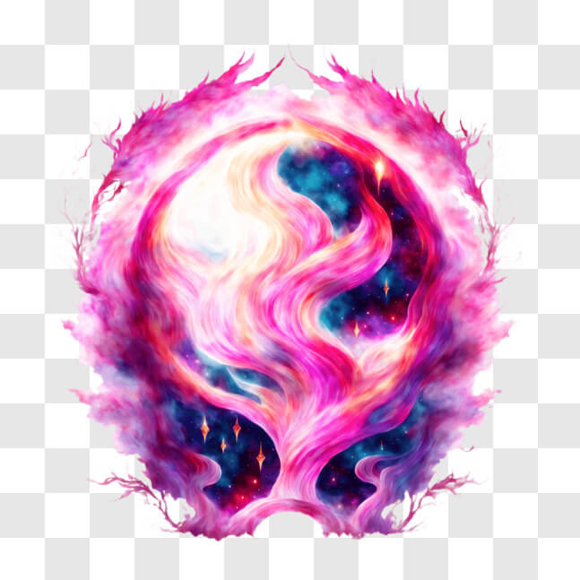 Download Abstract Tree in Space Painting PNGs Online - Creative Fabrica