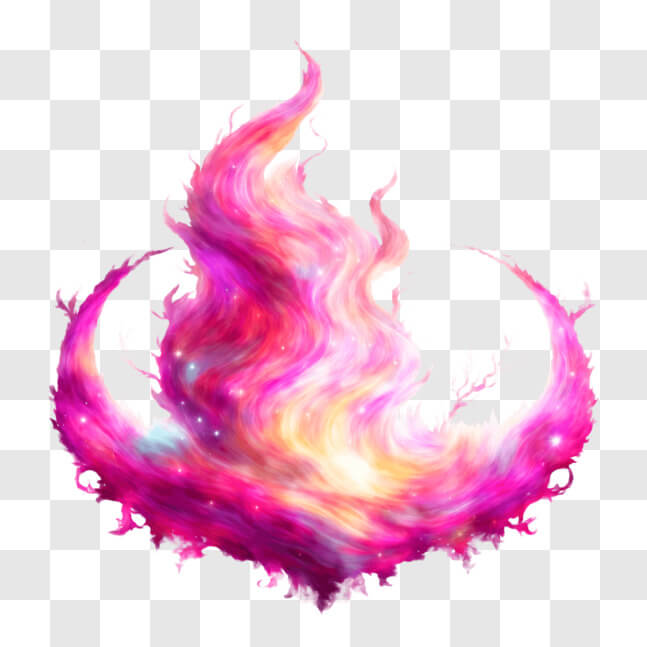 Download Pink and Purple Fireball Floating in the Air PNGs Online ...
