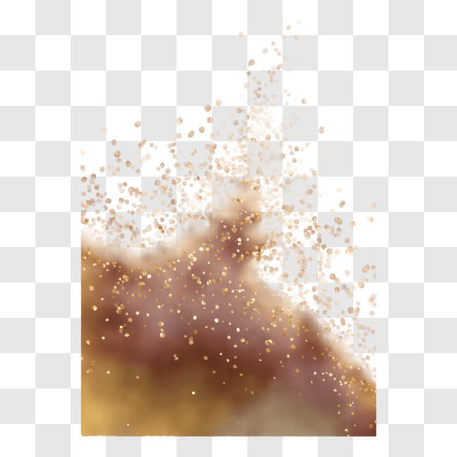 Download Dynamic Gold and Brown Particle Swirl Image PNG Online ...