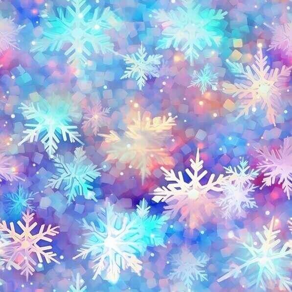 Download Snowflake Background with Blue, Purple, and White Snowflakes ...