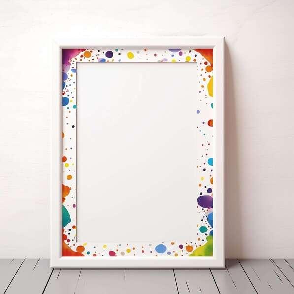 Download Colorful Paint Splatter Frame for Art and Photos Backgrounds ...