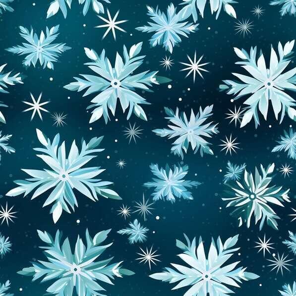 Download Blue Snowflake Seamless Pattern Patterns Online - Creative Fabrica
