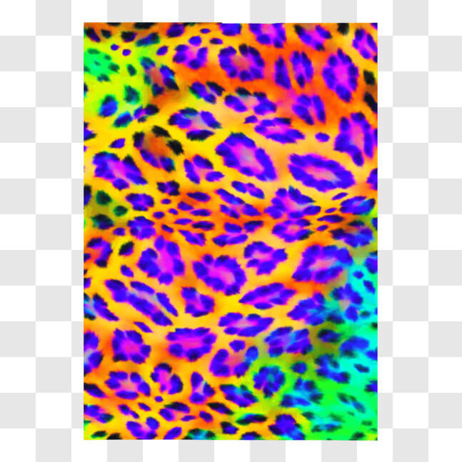 Download Colorful Leopard Print on Orange Background with Black and ...