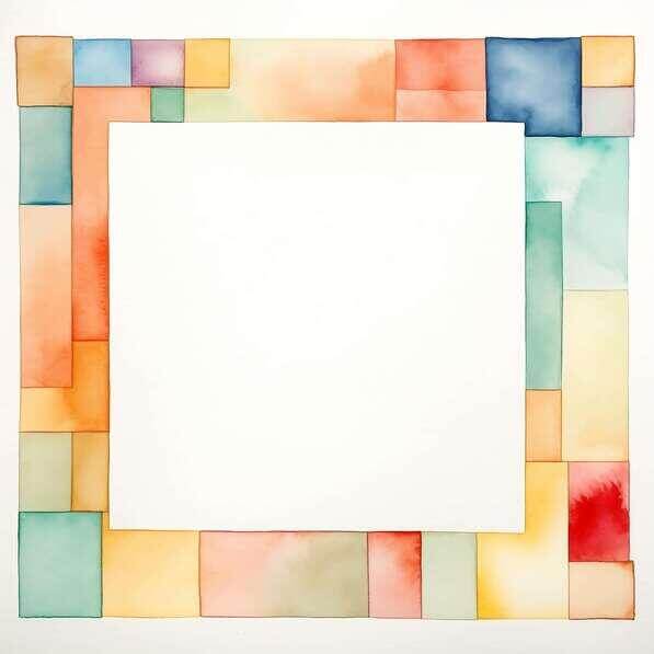 Download Abstract Watercolor Painting with Colorful Squares Backgrounds ...