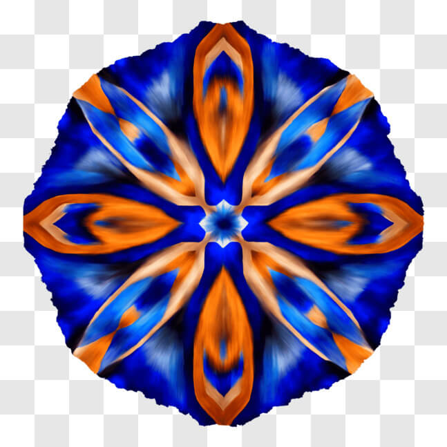 Download Colorful Circular Artistic Design in Blue, Orange, and White ...