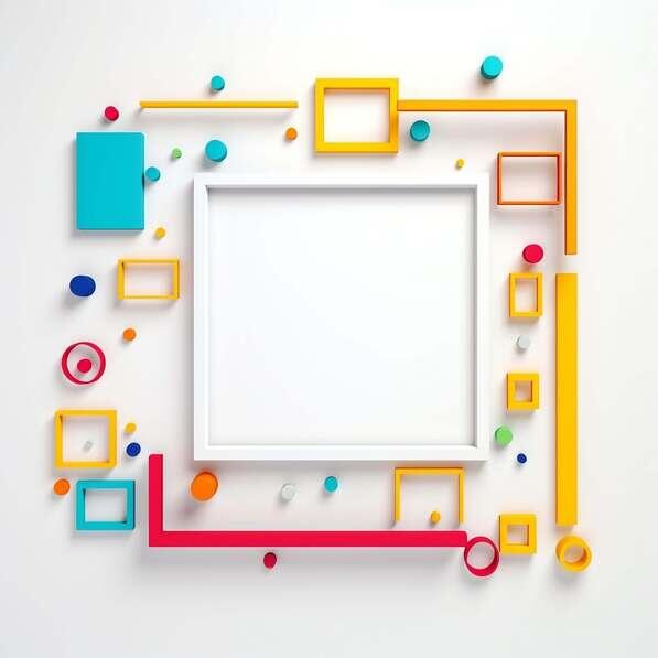 Download Colorful Empty Frame in Living Room Backgrounds Online ...