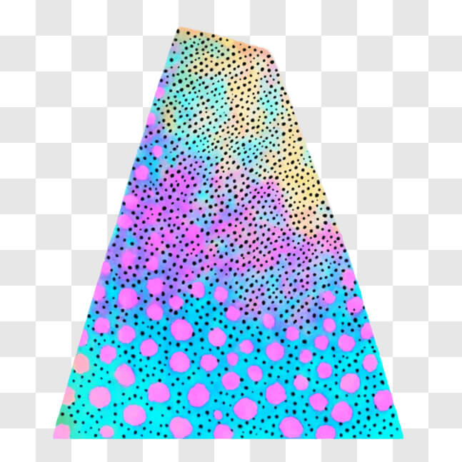 Download Colorful Triangle Art with Multicolored Dots PNGs Online ...