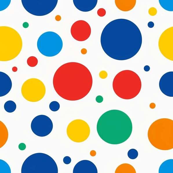 Download Colorful Polka Dot Pattern on White Background Patterns Online ...