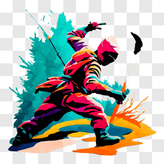 Download Ninja with Taijutsu PNGs Online - Creative Fabrica