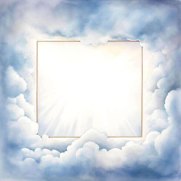 Download Blue and White Cloud Frame Ornament Backgrounds Online ...