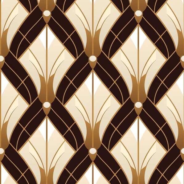 Download Seamless Brown and White Geometric Pattern for Wall Art and ...