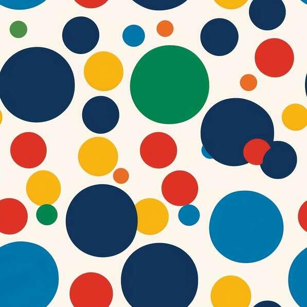 Download Colorful Polka Dot Pattern on White Background Patterns Online ...