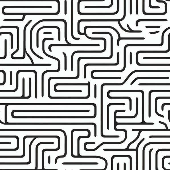 Download Black and White Maze Pattern for Puzzles and Games Patterns ...