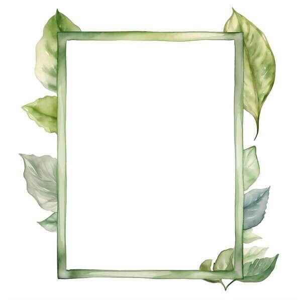 Download Green Leaf Photo Frame for Indoor and Outdoor Use Backgrounds ...