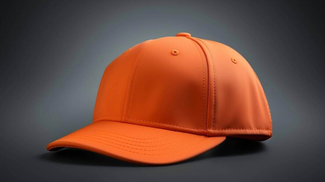 Download Orange Baseball Cap on Dark Background Mockups Online ...
