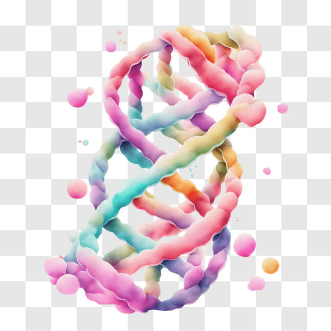 Download Colorful DNA Strand - Genetics, Biology, Molecular Biology ...