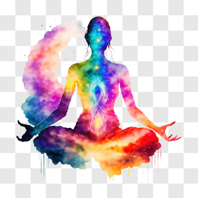 Download Embodiment of the Human Spirit in Lotus Position PNGs Online ...