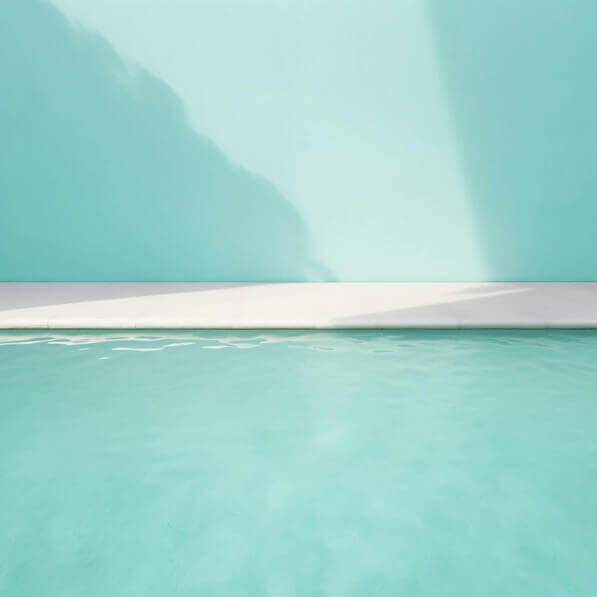 Download Swimming Pool in Turquoise Room with White Bench Backgrounds ...