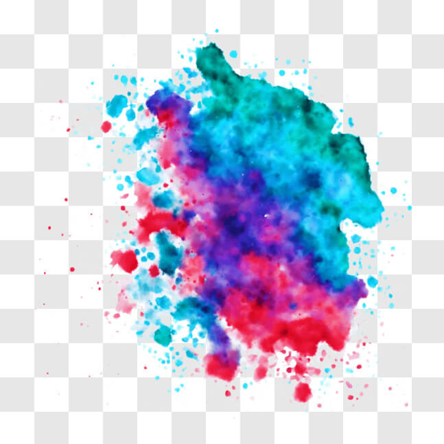 Download Vibrant Ink Splatter Art for Home or Office Decor PNG Online ...