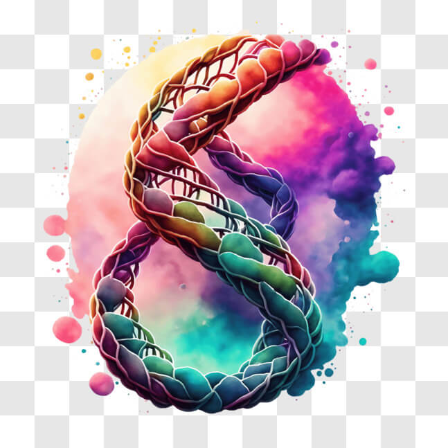 Download Colorful DNA Strand Background PNGs Online - Creative Fabrica