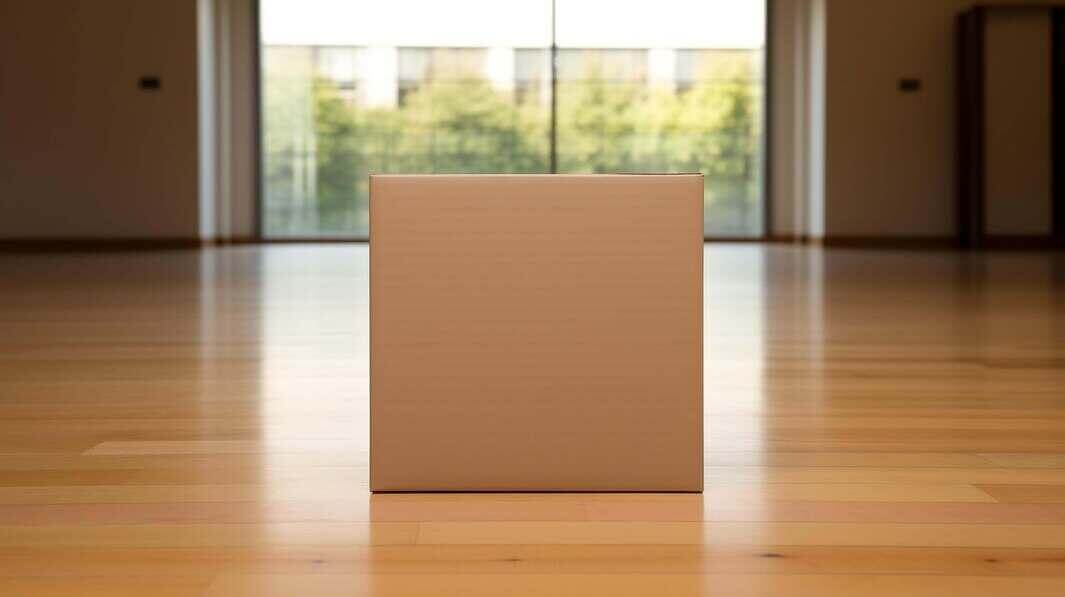 Download Empty Cardboard Box in an Abandoned Room with Natural Light ...