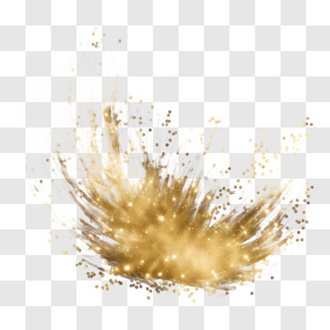 Download Swirl of Gold Dust Floating in the Air PNGs Online - Creative ...