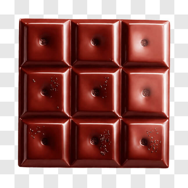 Download Red Chocolate Bar with Dark Chocolate Filling PNGs Online ...