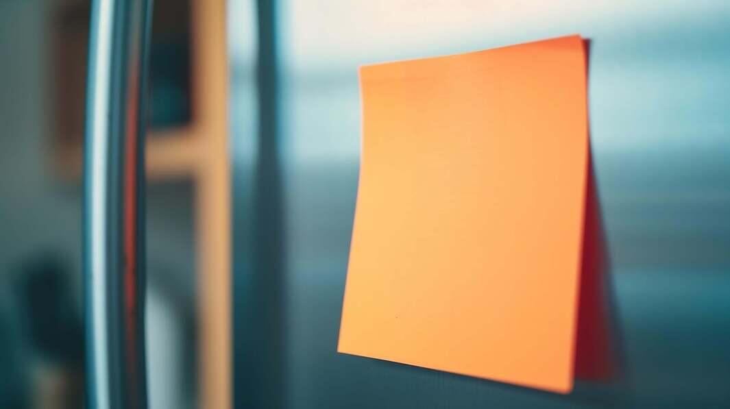 Download Kitchen Organization with Orange Post-It Note Mockups Online ...