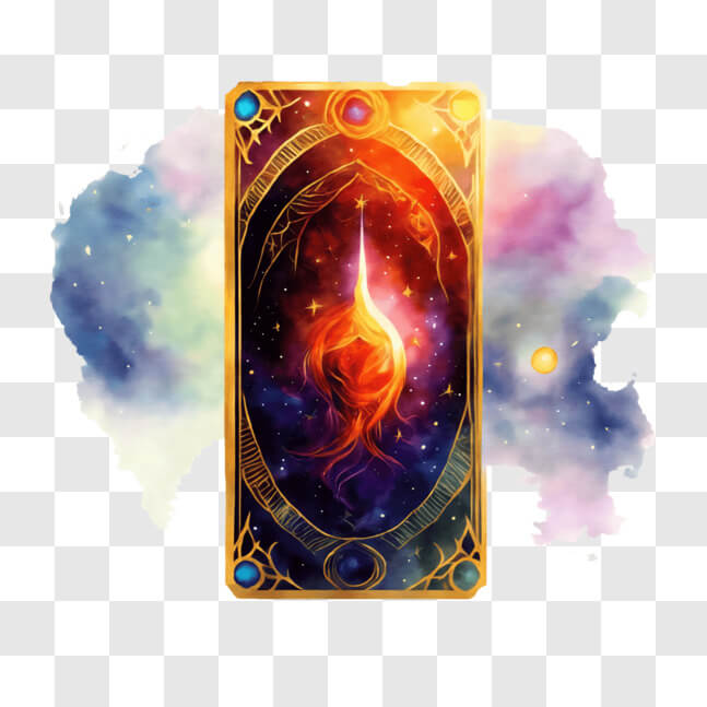 Download Tarot Card with Burning Fire in the Sky PNGs Online - Creative ...