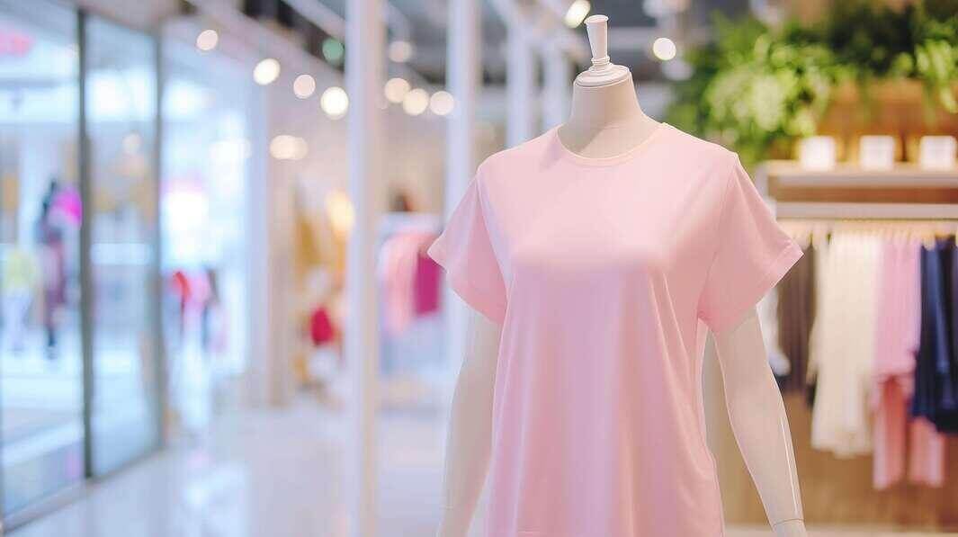Download Stylish Pink Mannequin in Fashion Store Mockups Online ...