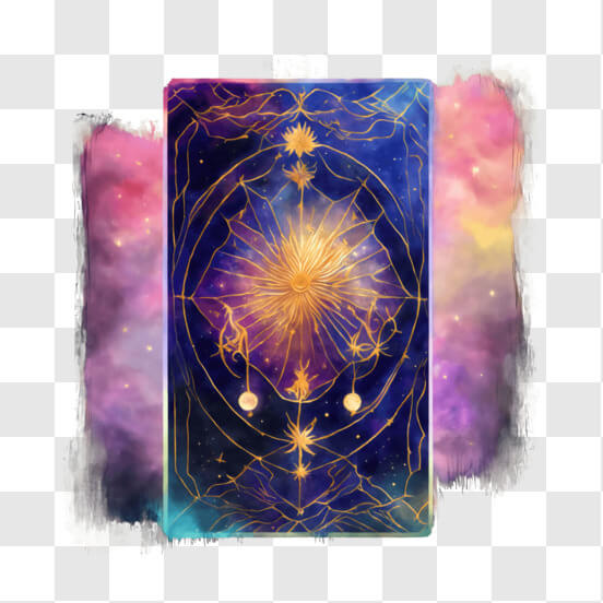 Download Celestial Tarot Cards for Divination PNG Online - Creative Fabrica