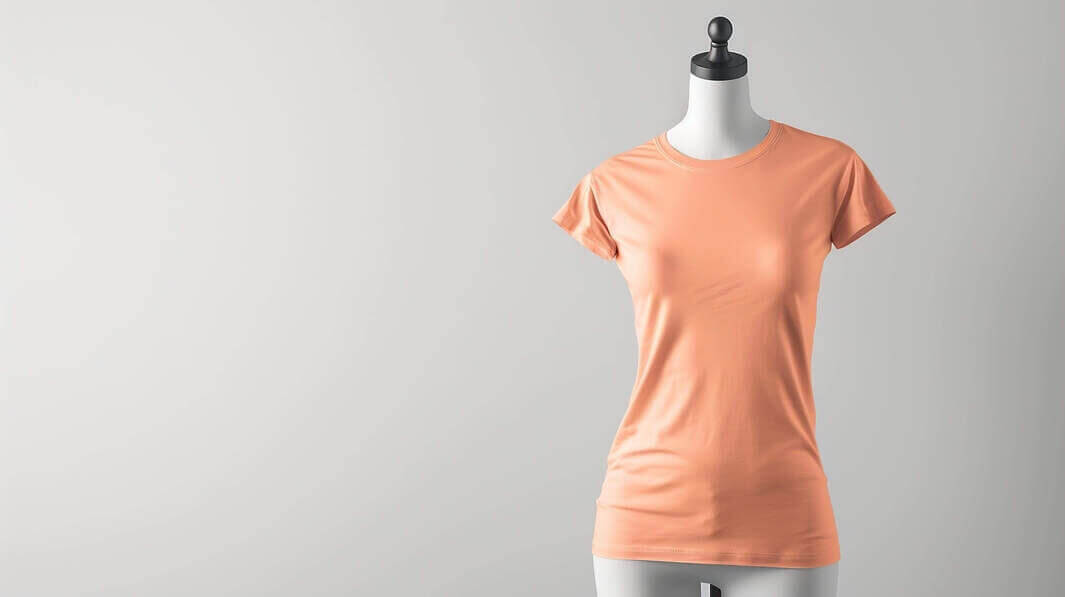 Download Orange T-Shirt on Mannequin Dummy with Black and White Chairs ...
