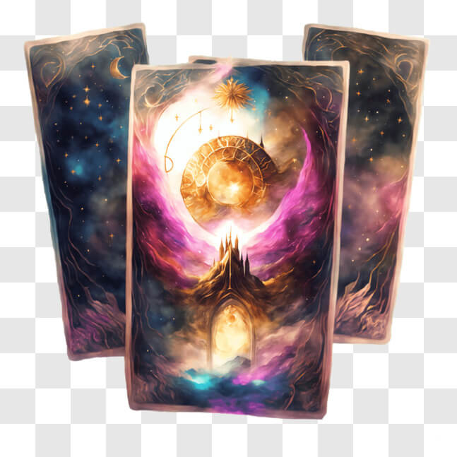 Download Night Sky Tarot Cards with Stars and Constellations PNGs ...