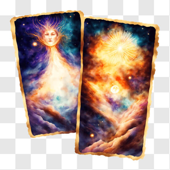 Download Night Sky Tarot Cards for Divination and Spell-Casting PNG ...