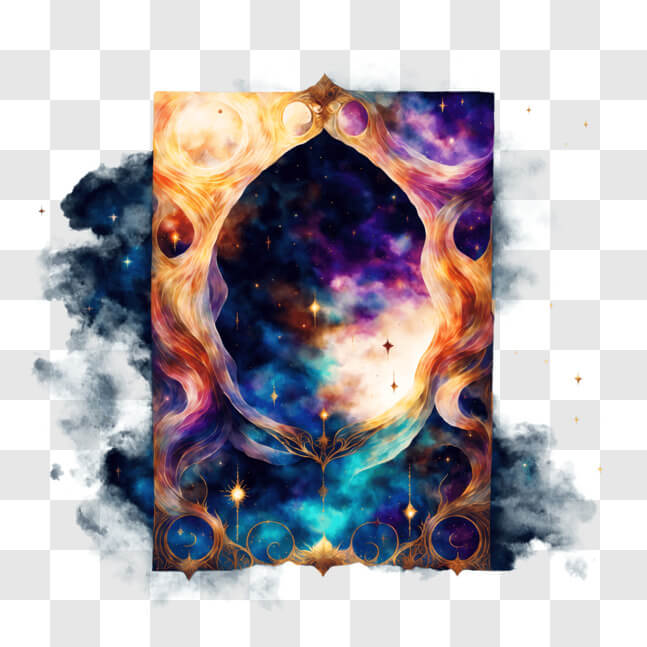 Download Abstract Painting of Starry Sky for Tarot and Divination PNGs ...