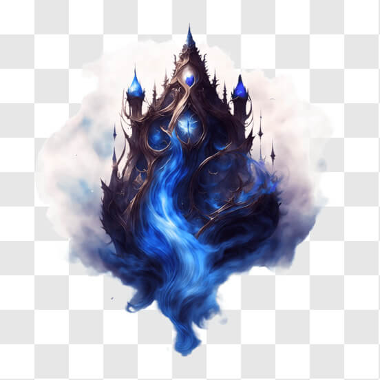 Fumo Blu Png Soffice, Leggero Blu Nube Di Fumo O Vapore è Sospeso