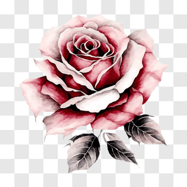Download Elegant Pink Rose for Love and Romance PNGs Online - Creative ...