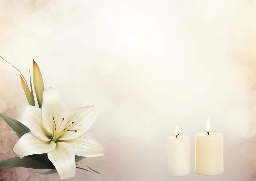 Download Memorial Candles and White Lily Backgrounds Online - Creative ...