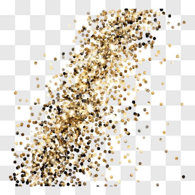 Download Gold Glitter Falling from the Sky PNGs Online - Creative Fabrica