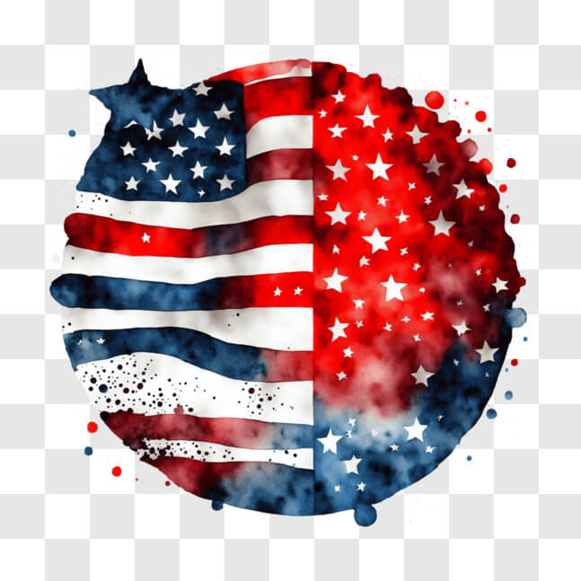 Download Patriotic American Flag Circle for Fourth of July Celebrations ...