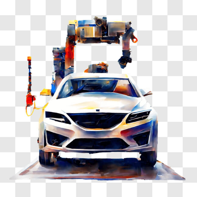 Download Automated Car Repair System PNGs Online - Creative Fabrica