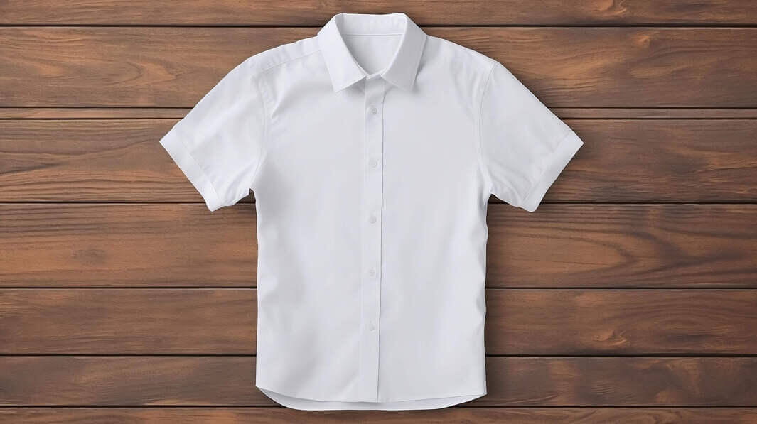 Download White Shirt Mockup on Wooden Background Mockups Online ...