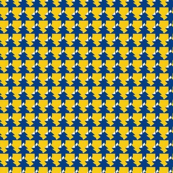 Download Michigan Wolverines Checkered Pattern Fabric by Elizabeth ...