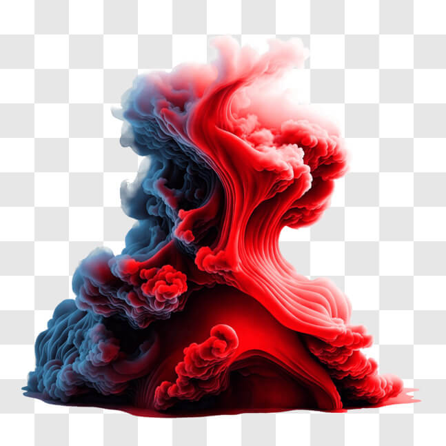 Download Abstract Red, Blue, and White Liquid Artwork PNGs Online ...