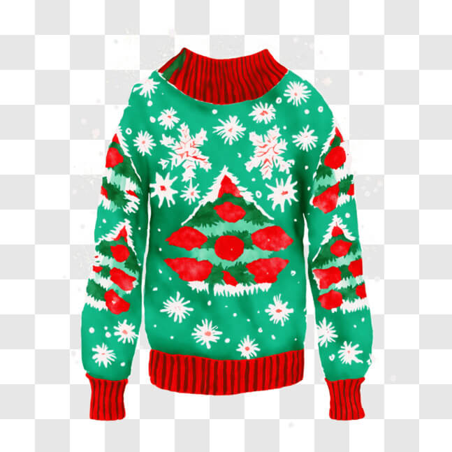 Télécharger Pull de Noël moche avec un design d'arbre de Noël et des ...
