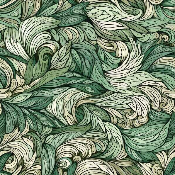 Download Green and White Swirl Wave Seamless Pattern Patterns Online ...
