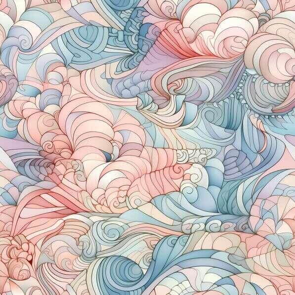 Download Colorful Abstract Swirls and Waves Pattern Patterns Online ...
