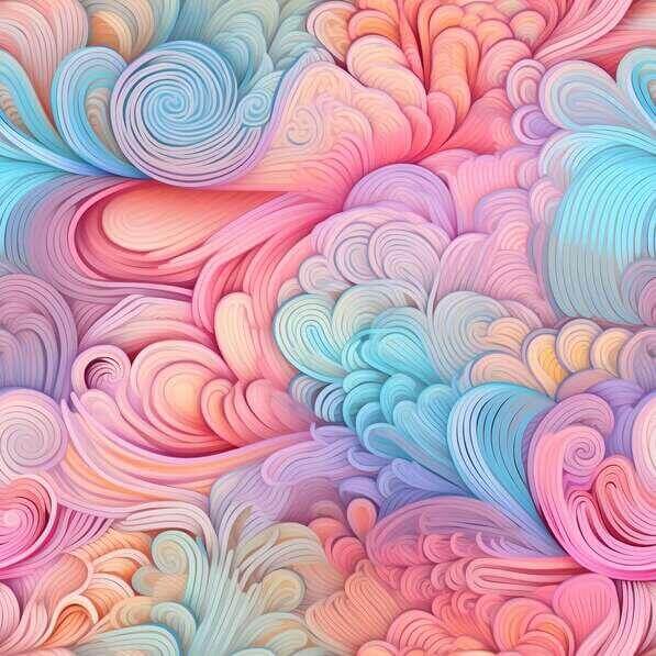 Download Colorful Abstract Swirls and Waves Pattern in Pink, Blue, and ...
