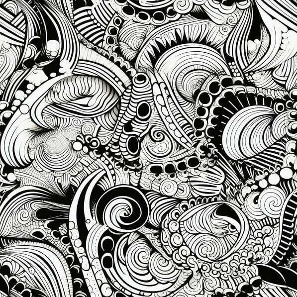 Download Black and White Doodles Seamless Pattern Patterns Online ...